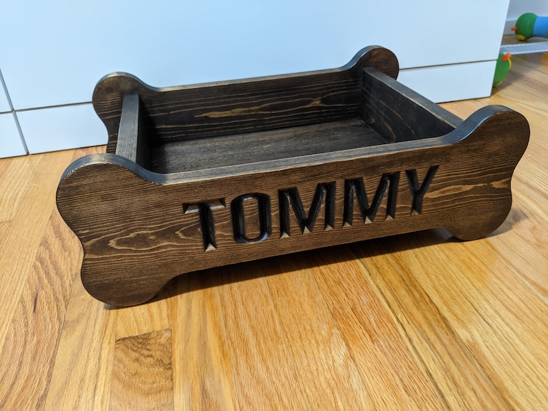 Dog Toy Box Wood Customized Storage Box for Puppy Toys - Etsy