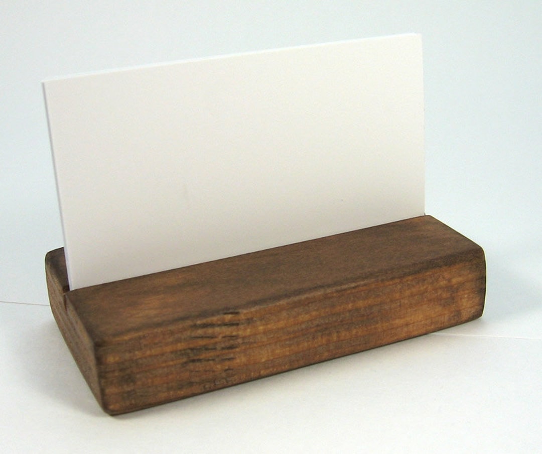 Rustic Business Card Holder - Etsy