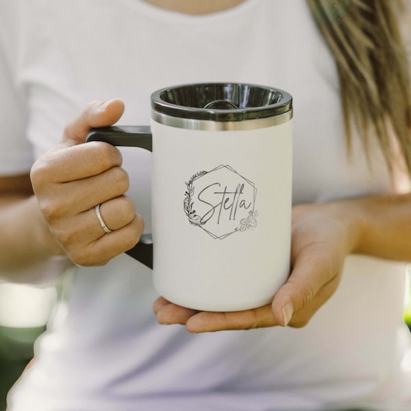 Personalized Travel Mug for Business - Etsy