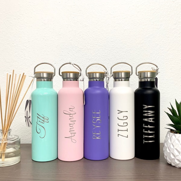 Personalized Stainless Steel Water Bottle - Etsy