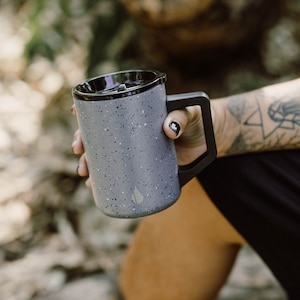 Personalized 16oz Cold Brew Mug With Durable Lid | Powder-coated Travel ...