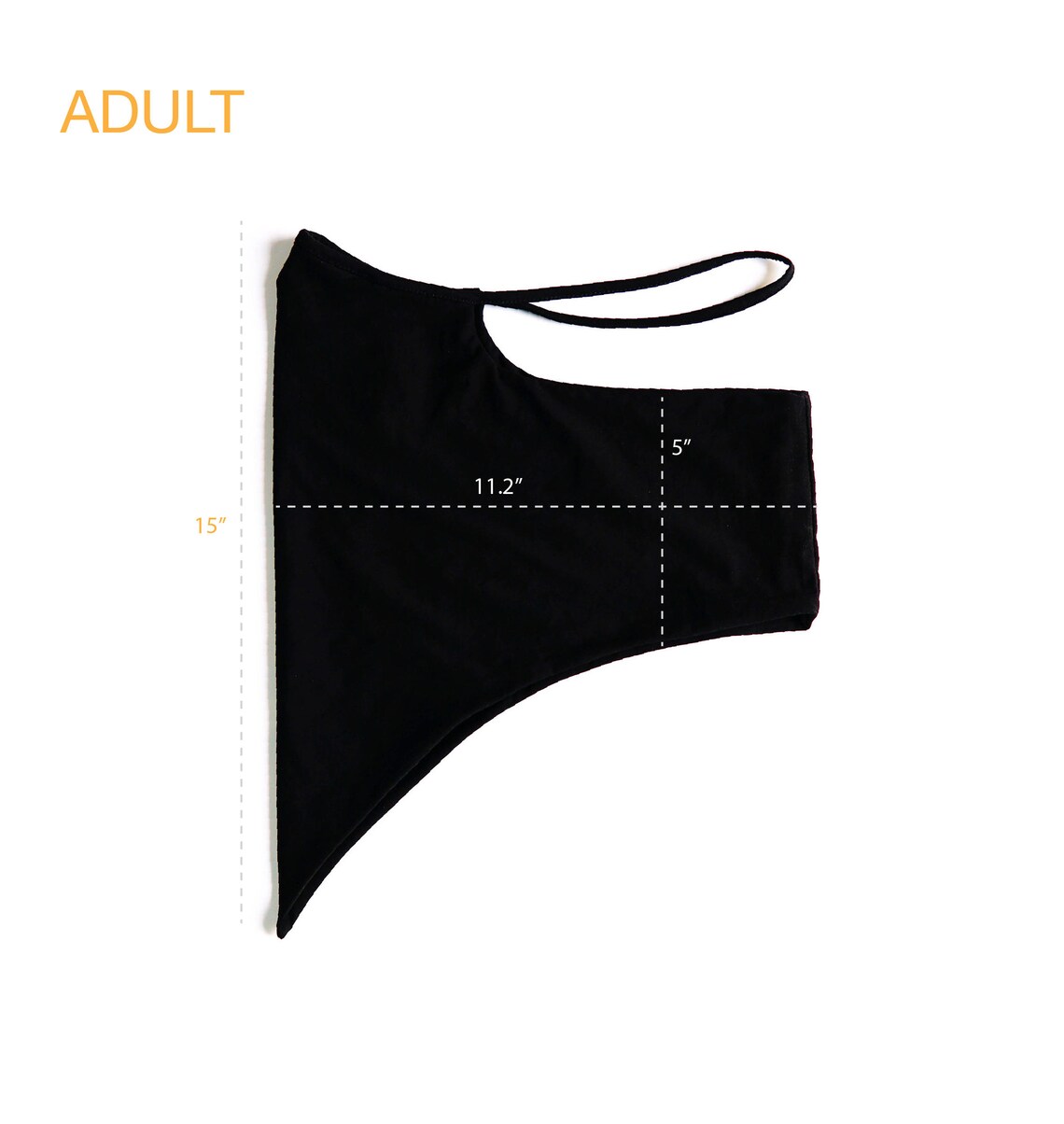 Black Neck Gaiter With Filter Pocket for Men and Women With - Etsy