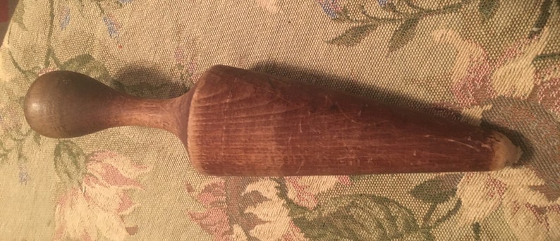 Vintage Wood Rolling Pin Cone Shaped Wooden Kitchen Utensil | Etsy