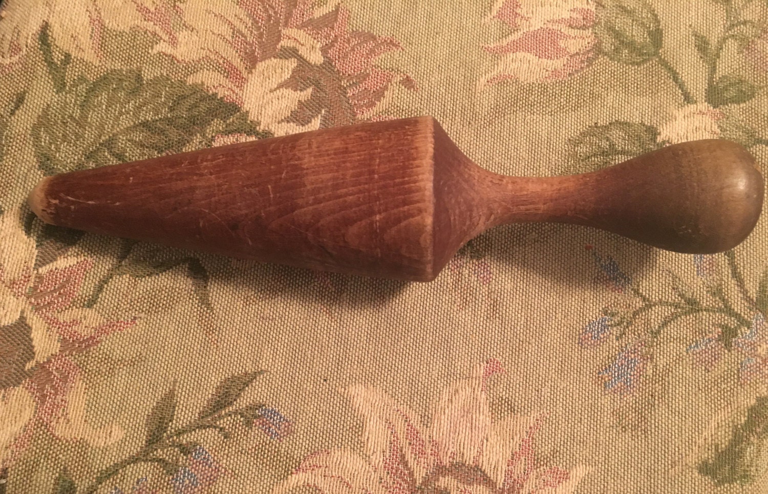 Vintage Wood Rolling Pin Cone Shaped Wooden Kitchen Utensil | Etsy