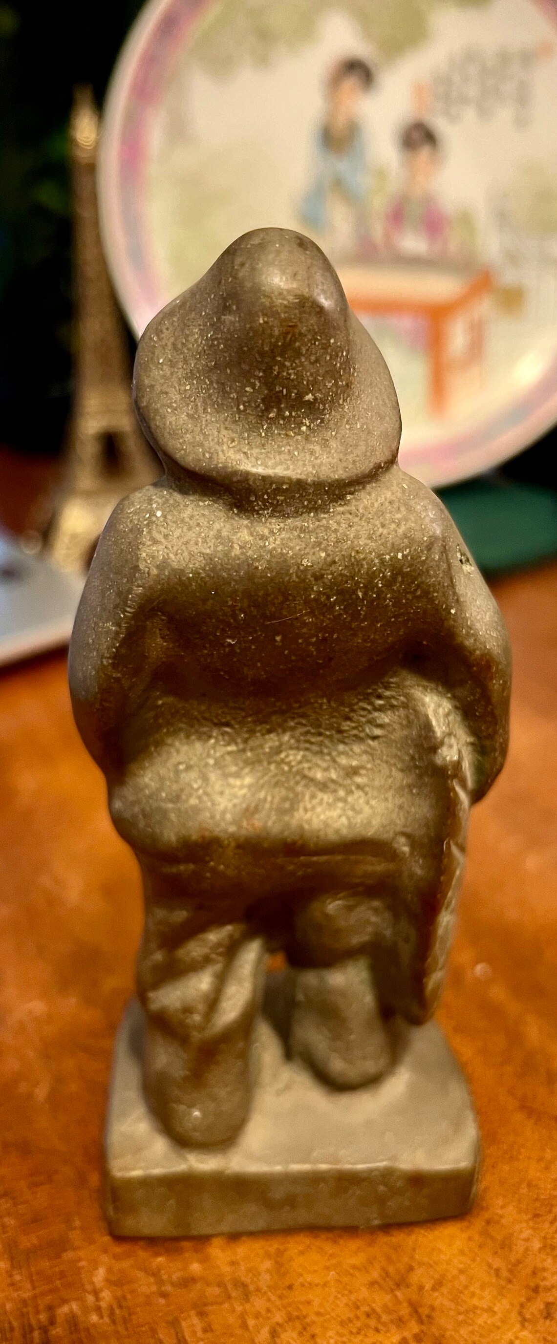 Vintage Solid Brass Fisherman Statue, Sea Captain Figurine, Metal ...
