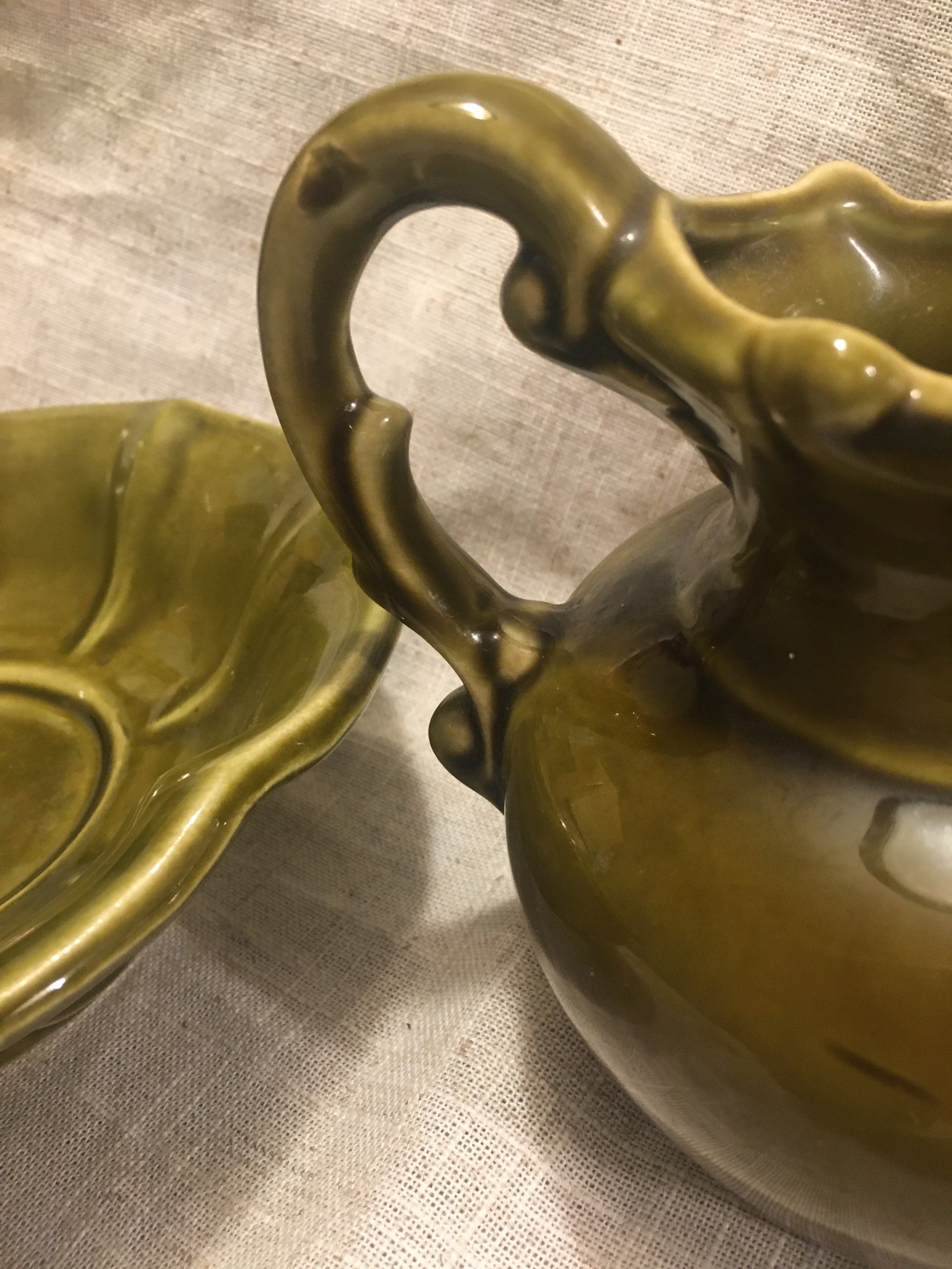 Mccoy Pottery Mccoy Green Pitcher and Wash Bowl Basin Set - Etsy