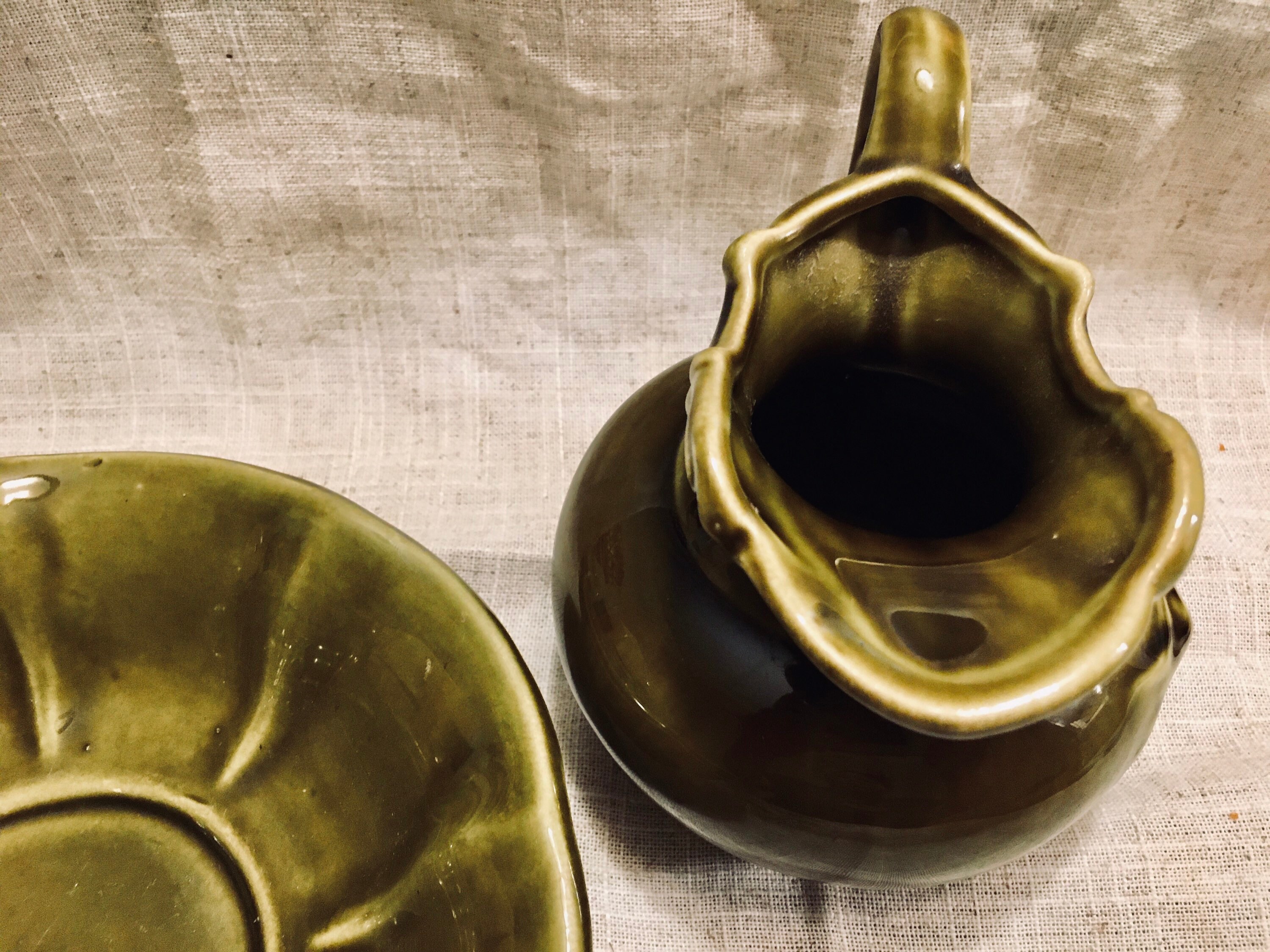 Mccoy Pottery, Mccoy Green Pitcher and Wash Bowl Basin Set, Mccoy ...