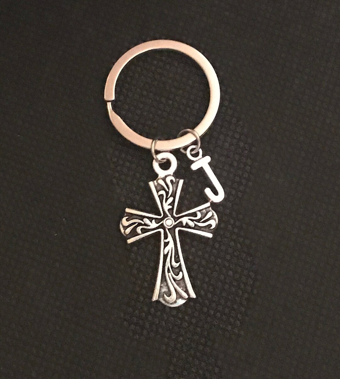 Personalized Cross Keychain Cross Keyring Christian Keychain - Etsy UK