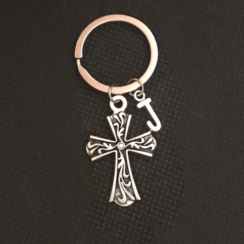 Cross Key Chain - Etsy