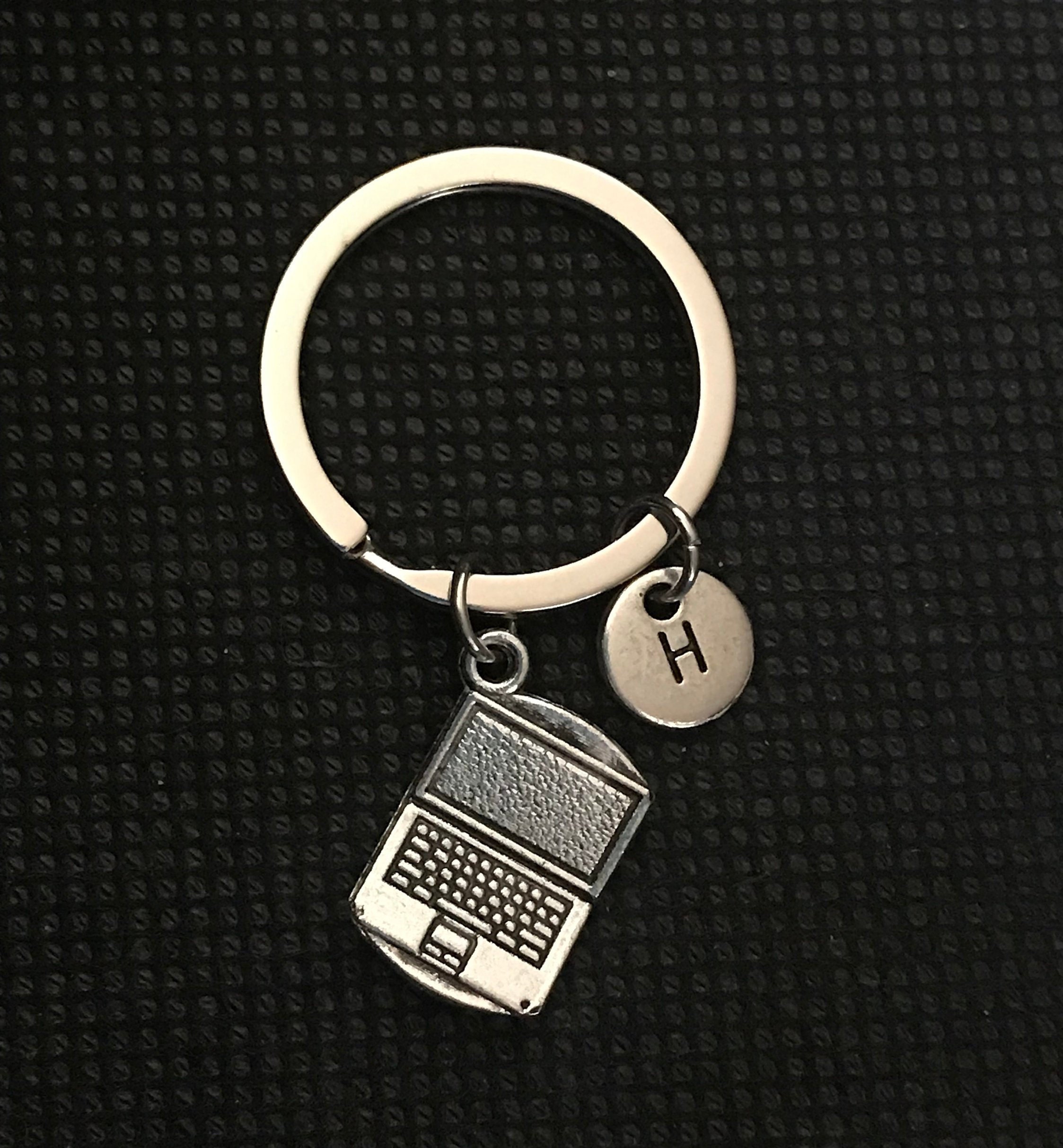 Personalized Laptop Keychain Computer Keyring Geek Keychain Laptop ...