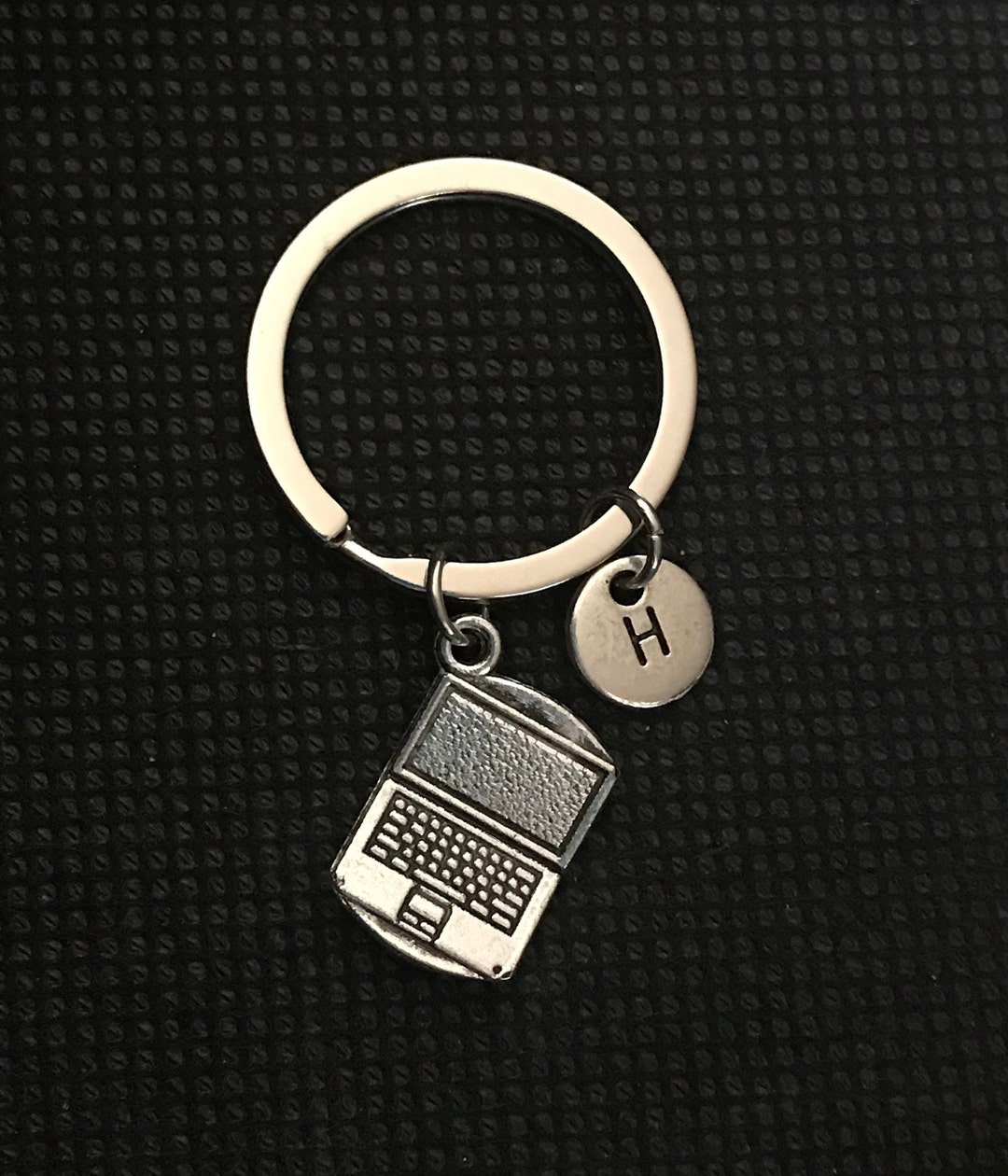 Personalized Laptop Keychain Computer Keyring Geek Keychain Laptop ...