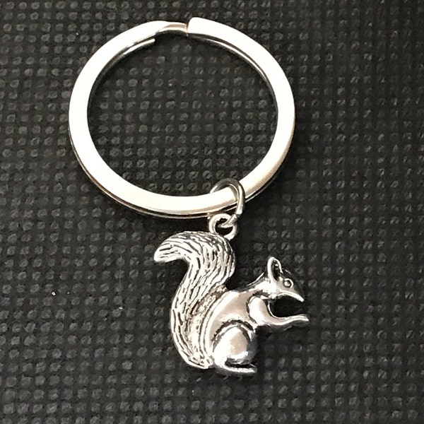 Squirrel Keychain - Etsy