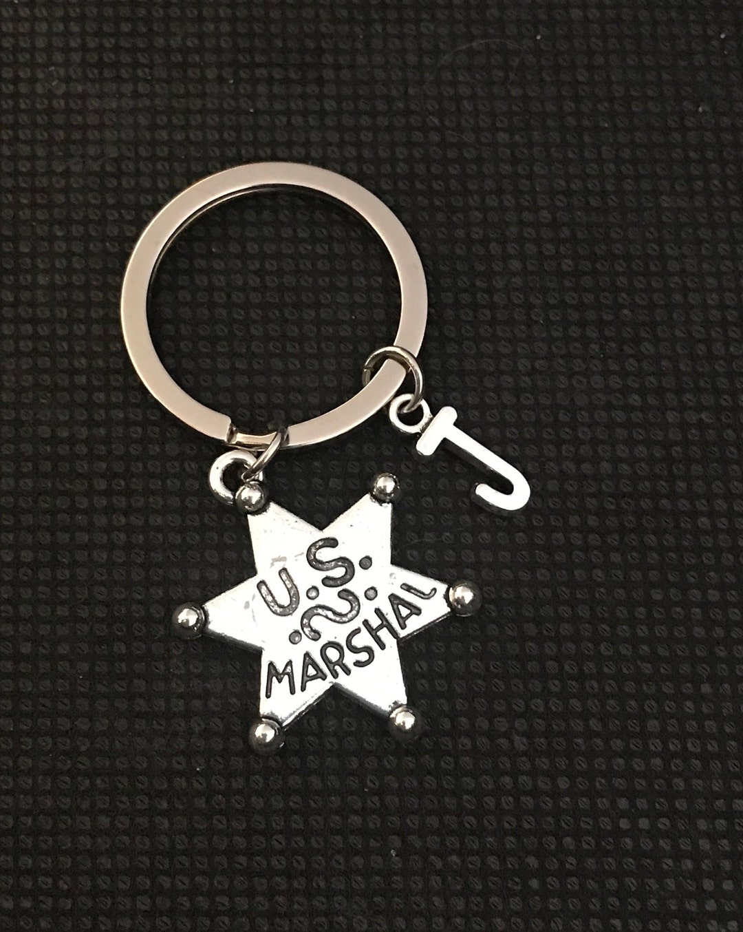 Personalized Police Keychain US Marshall Keychain Marshall - Etsy UK