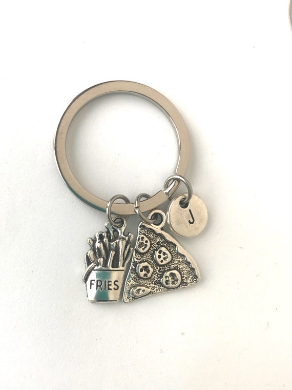 Personalized Junk Food Keychain Pizza Keychain Junk Food | Etsy