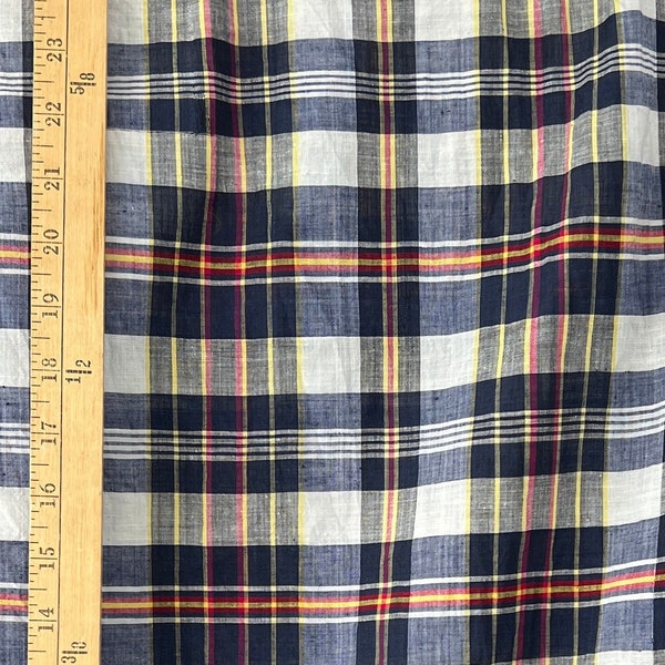 Vintage Plaid Fabric - Etsy