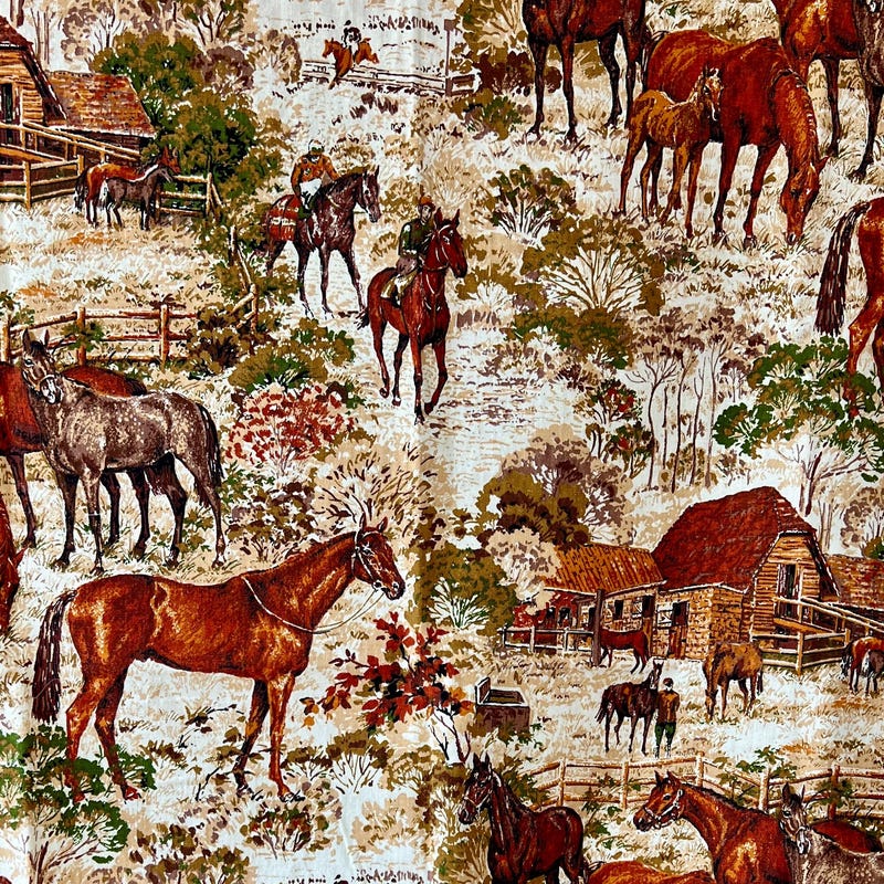 Horses Fabric - Etsy