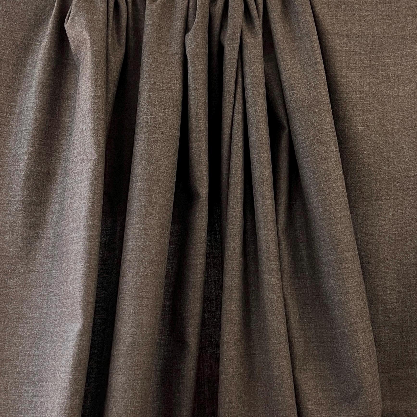Worsted Wool Fabric, 2 Yards Brown Wool Suiting 60" Wide #7066 - Etsy