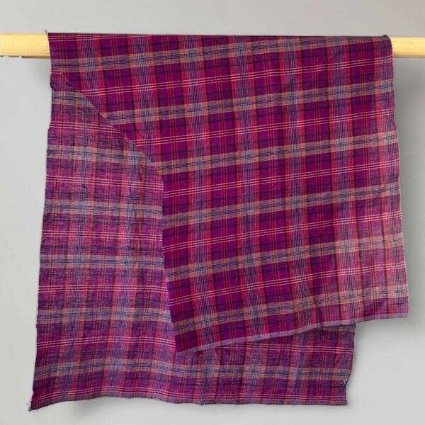 Vintage Plaid Fabric - Etsy