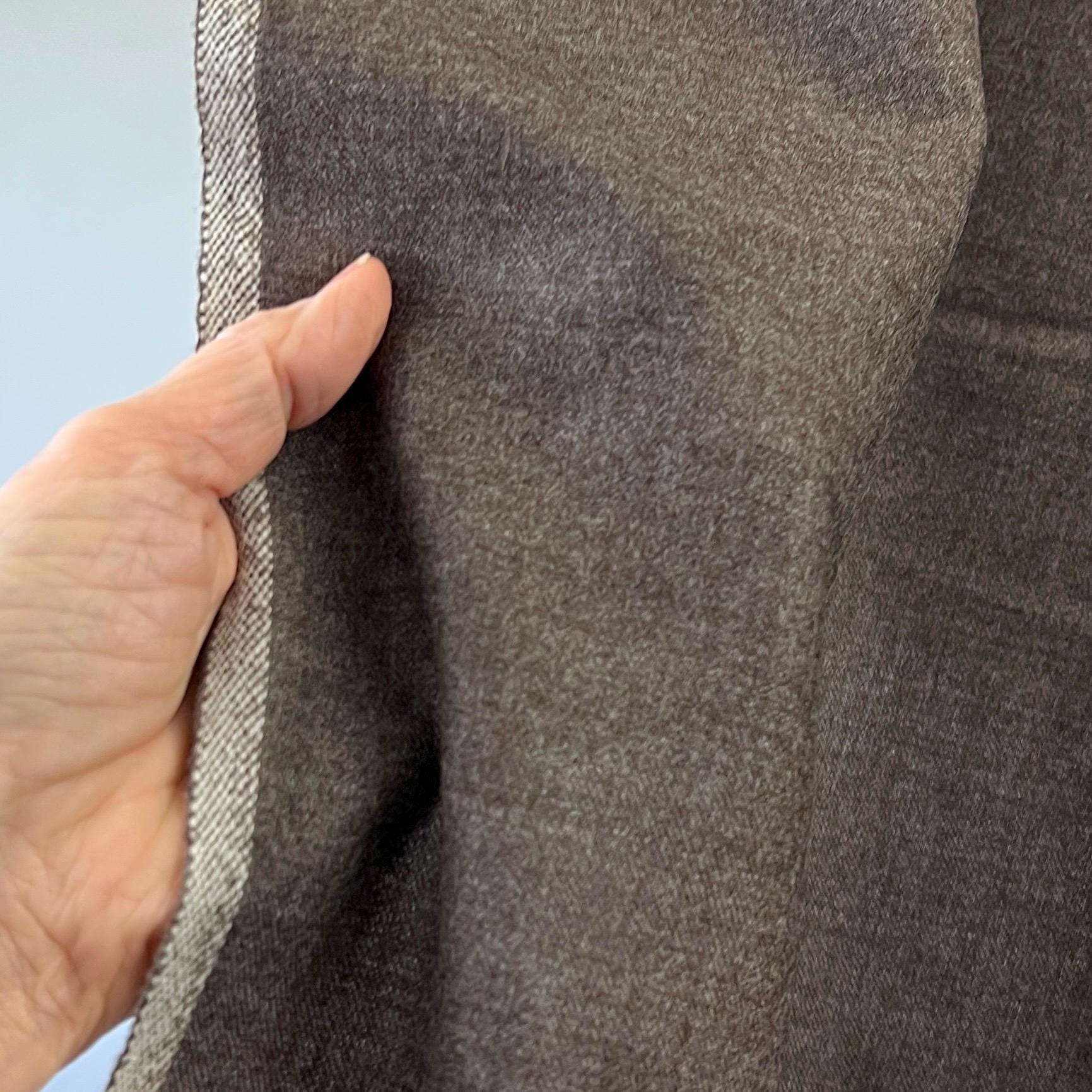 Worsted Wool Fabric, 2 Yards Brown Wool Suiting 60" Wide #7066 - Etsy