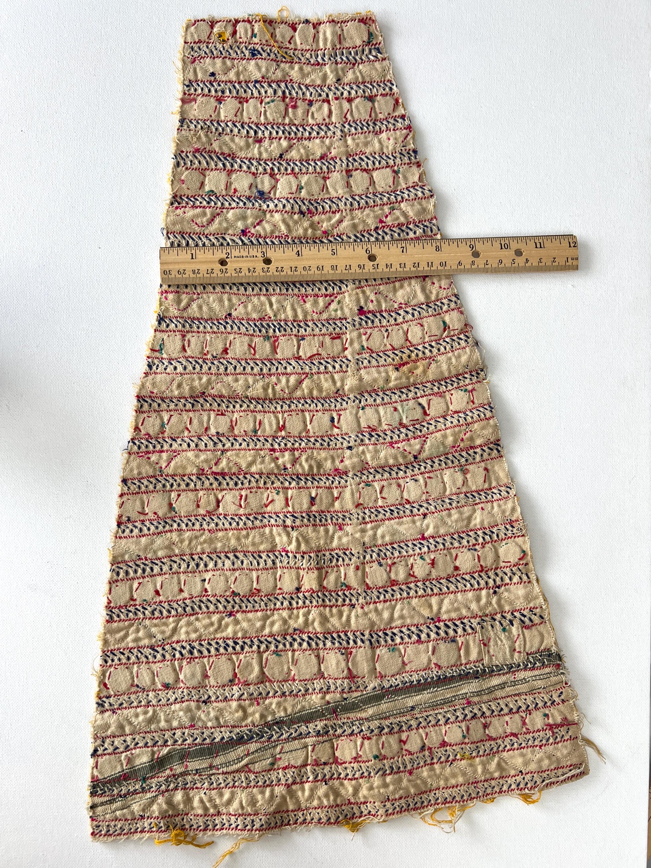 1920s Mirror Work - Hand Embroidered Rajasthani Textile, Glass Shisha ...