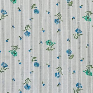 1970s Dimity Fabric, 2 Yards Semi-sheer Sweet Floral Fabric With Open ...