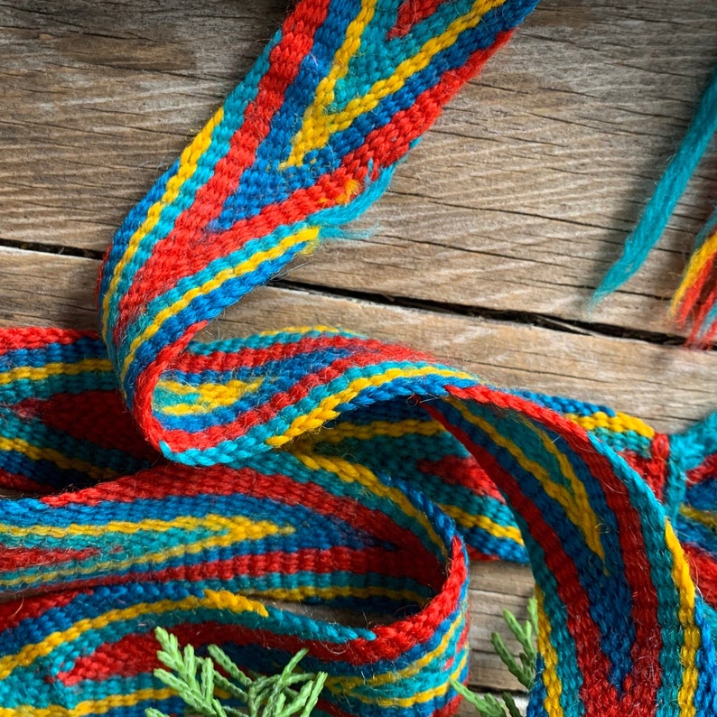 1960s Norwegian Belt 63 Hand Woven Wool Band With Fringe - Etsy