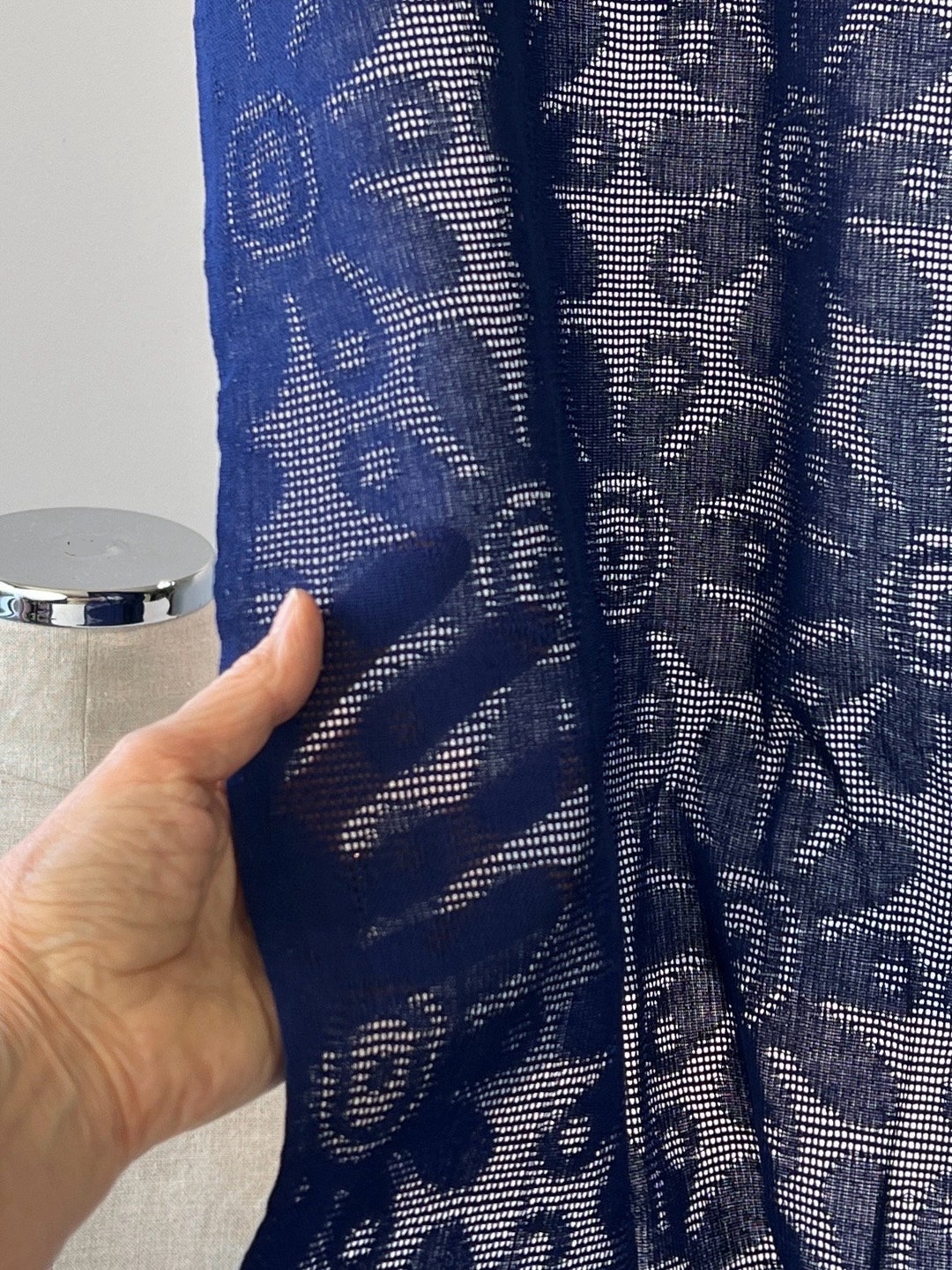 Last Piece! Semi Sheer Cotton Open Weave Fabric 1 Yard X 44" Wide #2799 ...