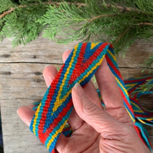 1960s Norwegian Belt 63 Hand Woven Wool Belt With Fringe 4624 - Etsy