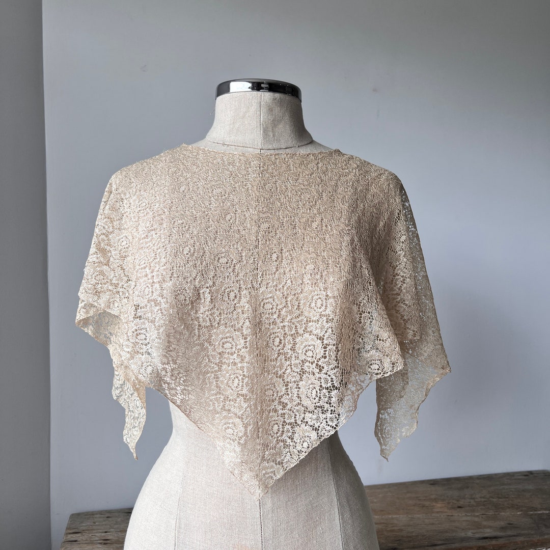 1920s Lace Capelet, Large Dress Bodice #5462 - Etsy
