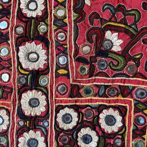 1920s Indian Embroidery, 3 Gujarati Kutch Embroidered Textiles With ...