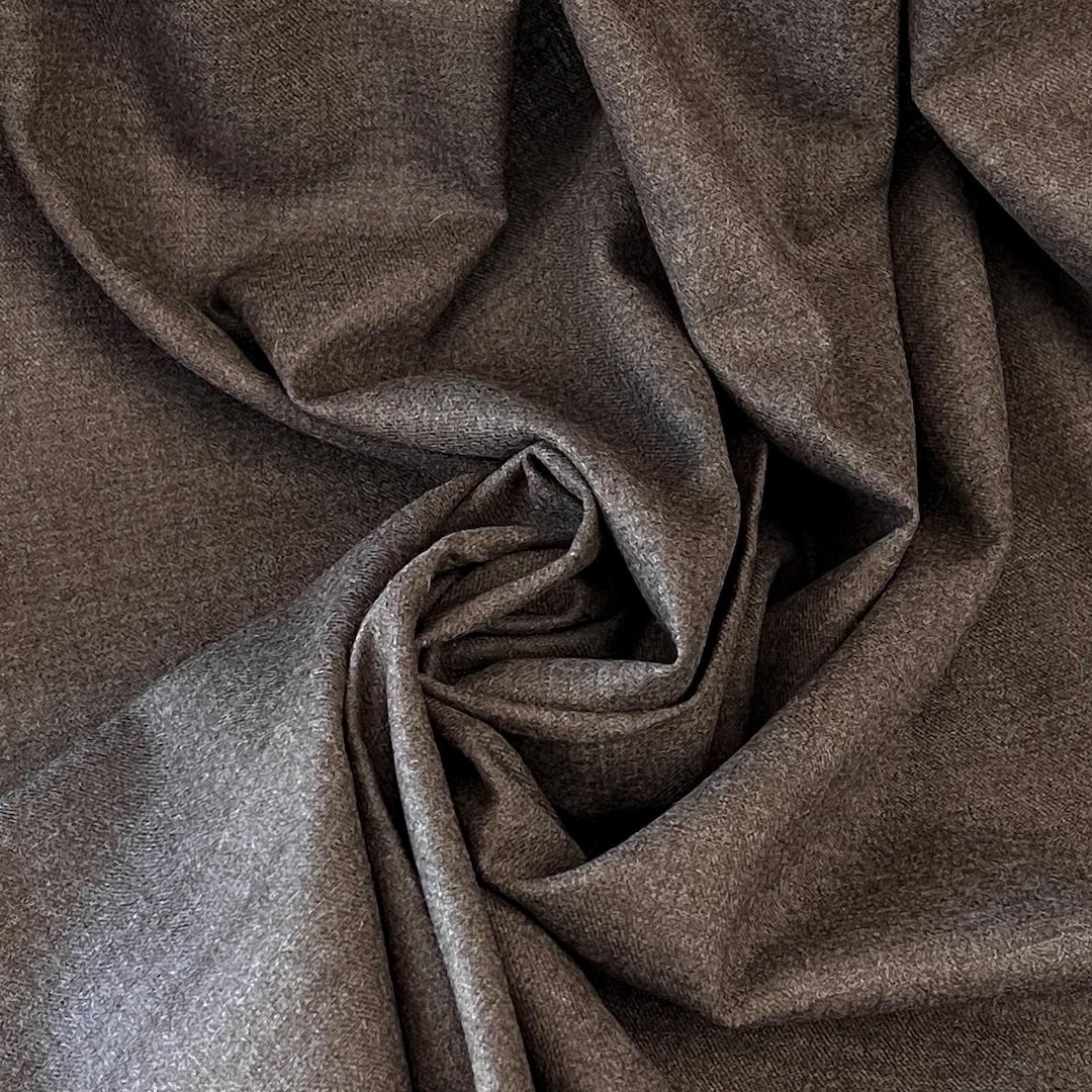 Worsted Wool Fabric, 2 Yards Brown Wool Suiting 60" Wide #7066 - Etsy