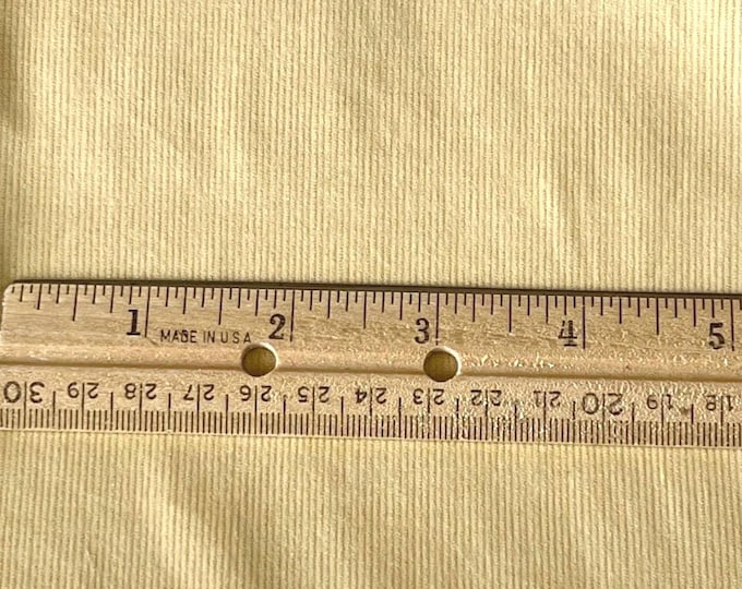 Pinwale Corduroy Fabric, Chamois Light Yellow Cotton 22 Wales per Inch ...