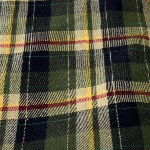 Plaid Flannel Fabric - Etsy