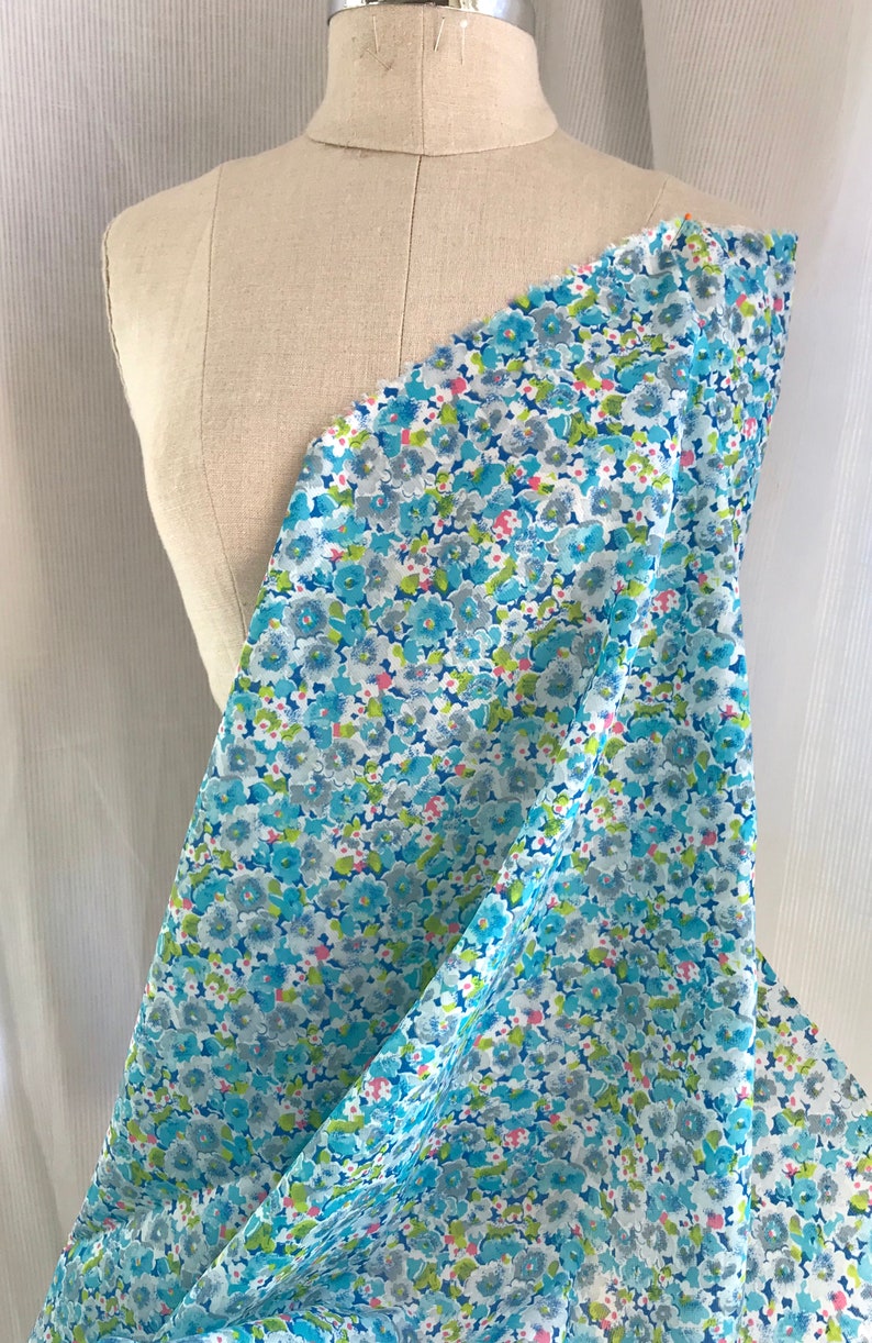 1950s Vintage Cotton Nylon Floral Fabric by the Yard - Etsy
