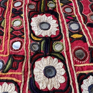 1920s Indian Embroidery, 3 Gujarati Kutch Embroidered Textiles With ...