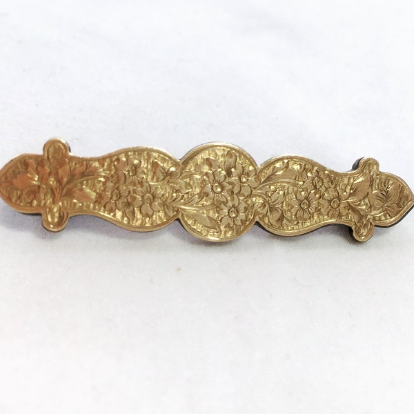Gold Bar Brooch - Etsy