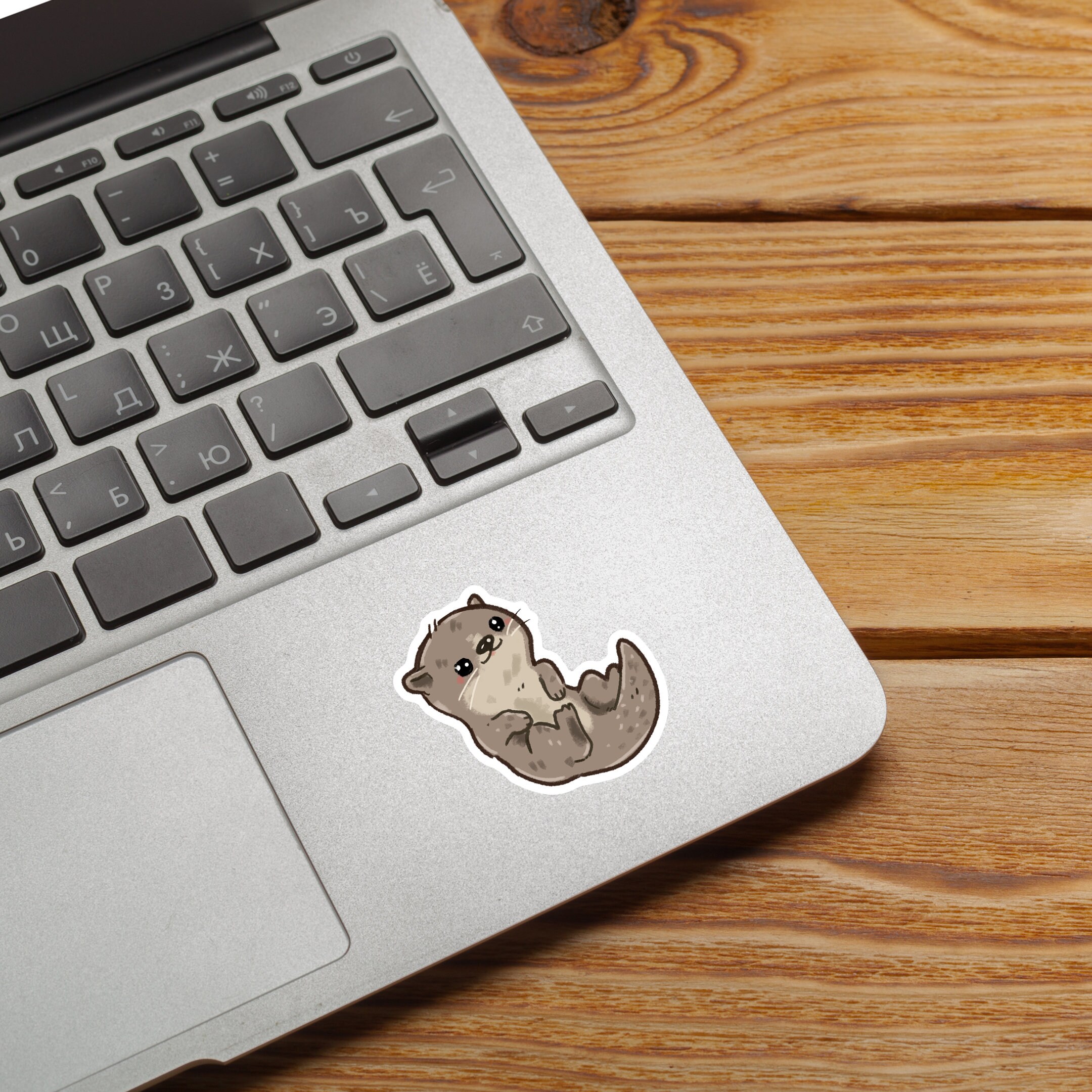 Cute Otter Sticker Adorable Animal Stickers Matte Waterproof Vinyl High ...