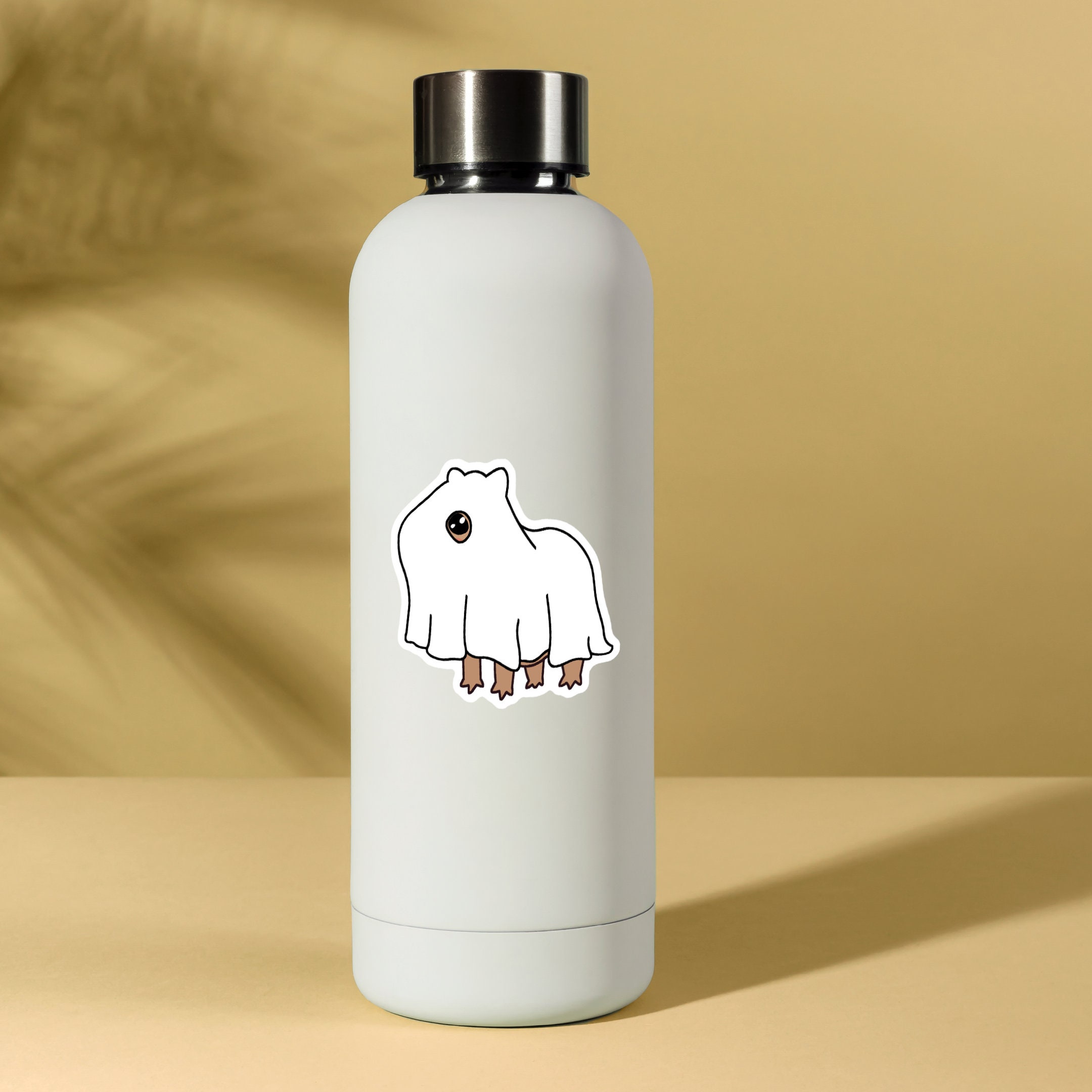 Cute Capybara Ghost Sticker Waterproof Die Cut Sticker Adorable Ghost ...