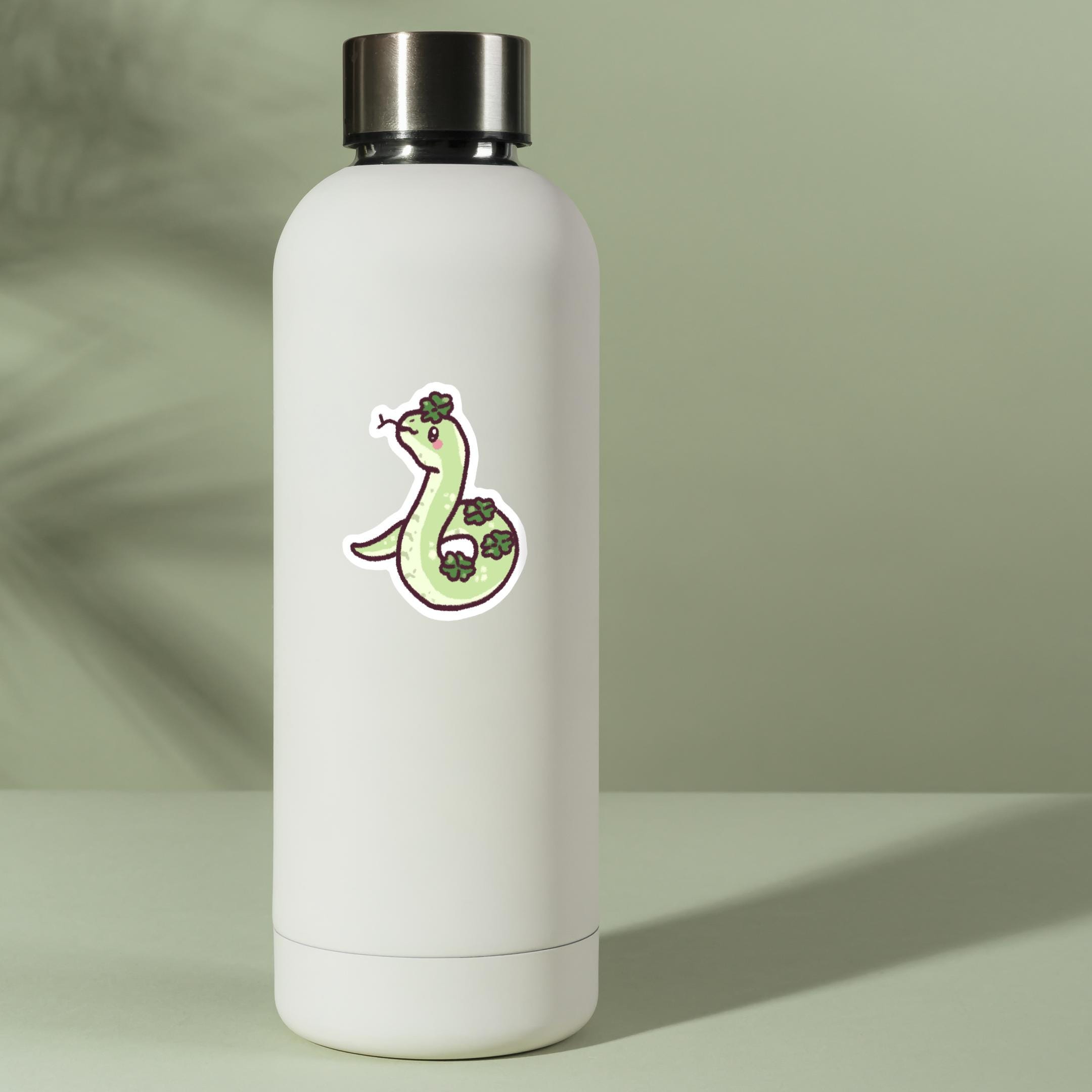 Cute Snake Sticker for St. Patricks Day | Adorable Reptile Stickers ...