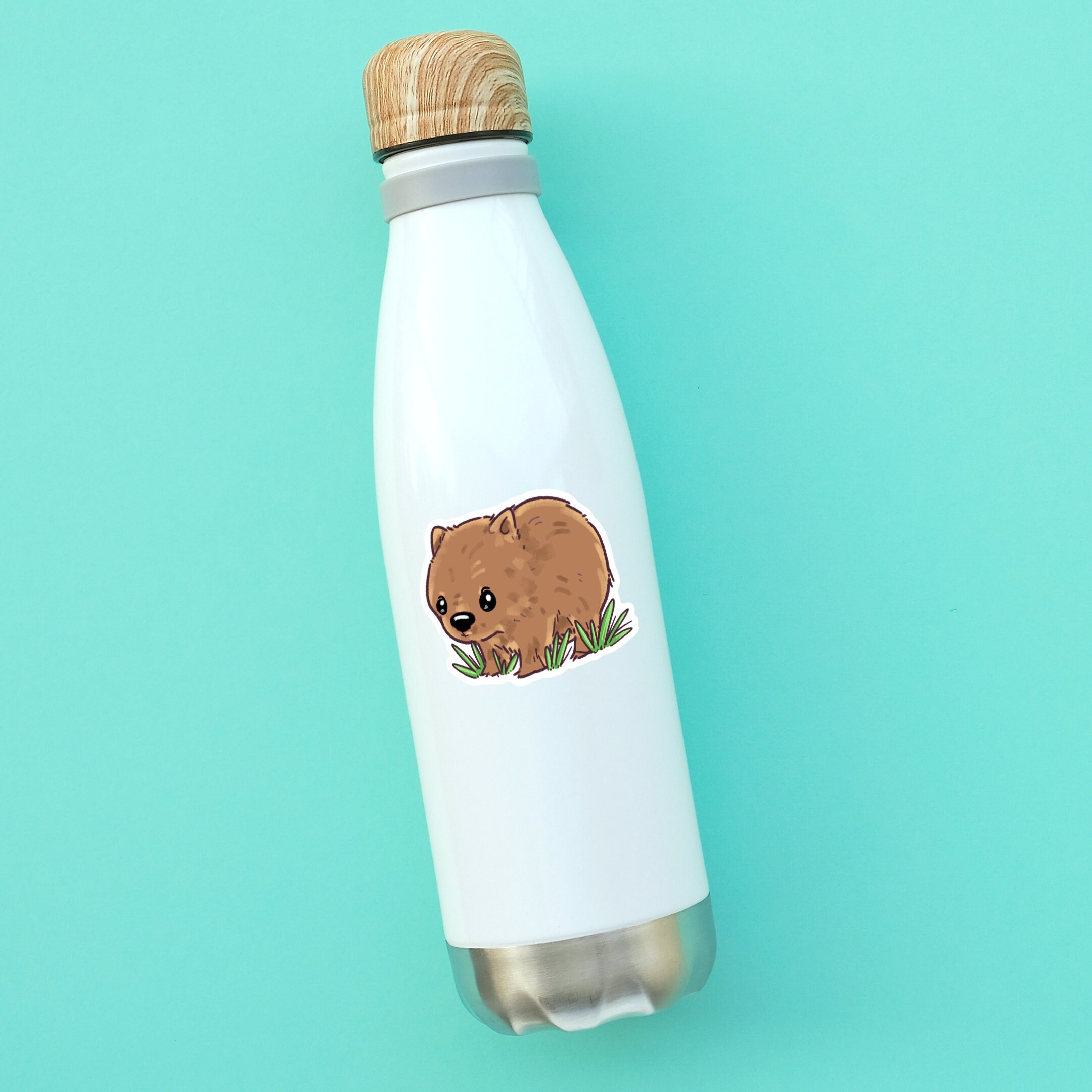 Cute Wombat Sticker Adorable Animal Stickers Matte Waterproof - Etsy