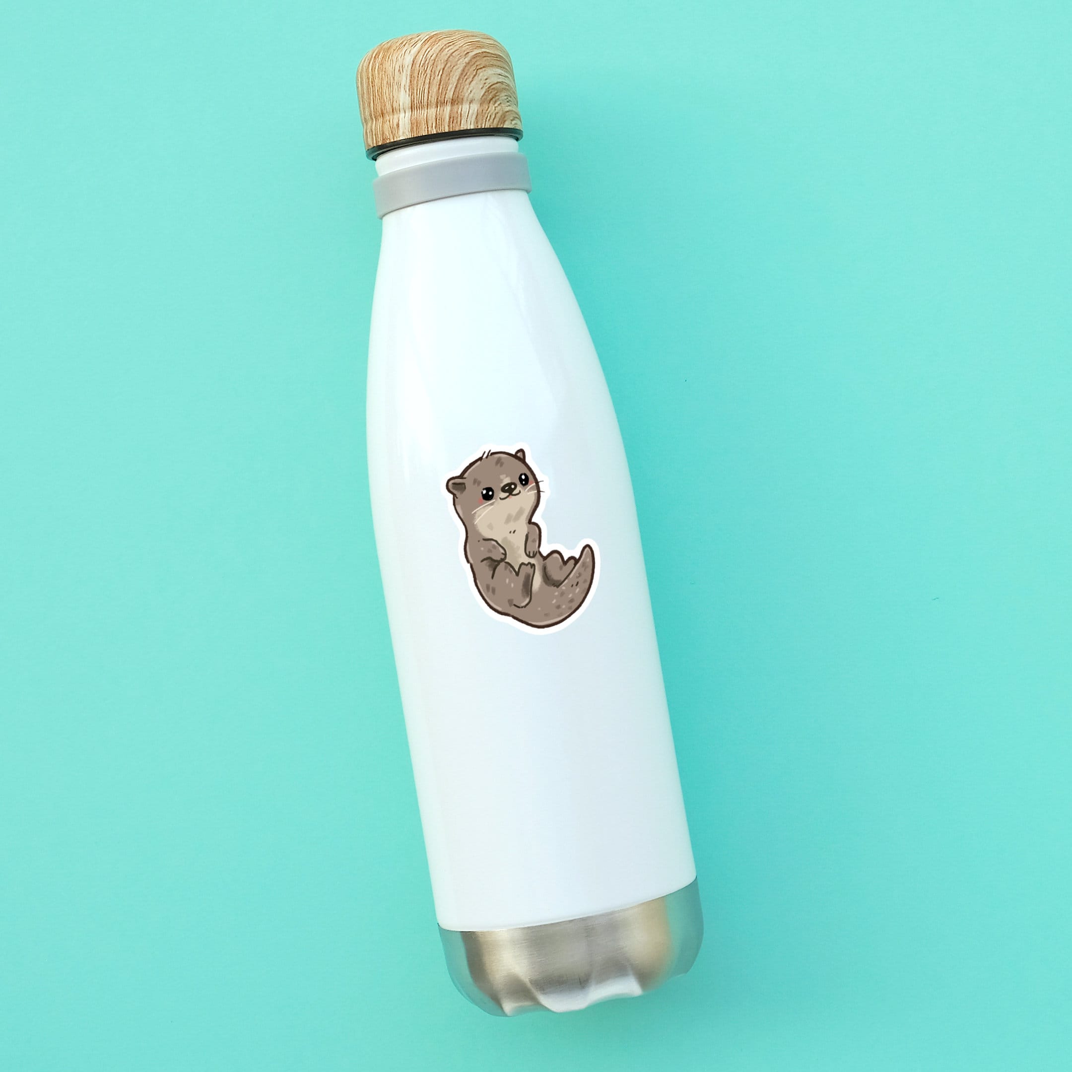 Cute Otter Sticker Adorable Animal Stickers Matte Waterproof Vinyl High ...