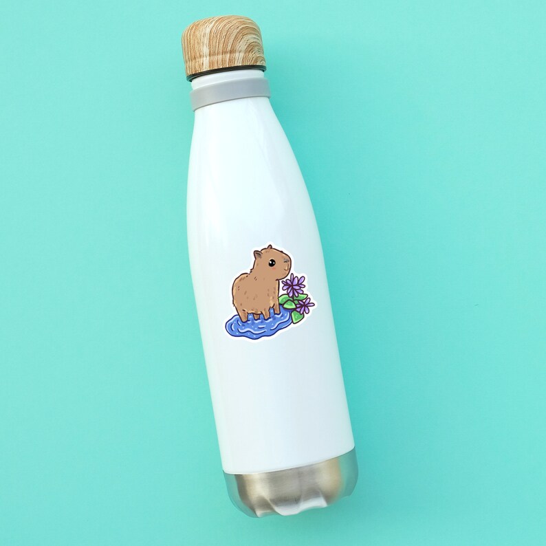 Cute Capybara Sticker Adorable Animal Stickers Matte Waterproof Vinyl ...