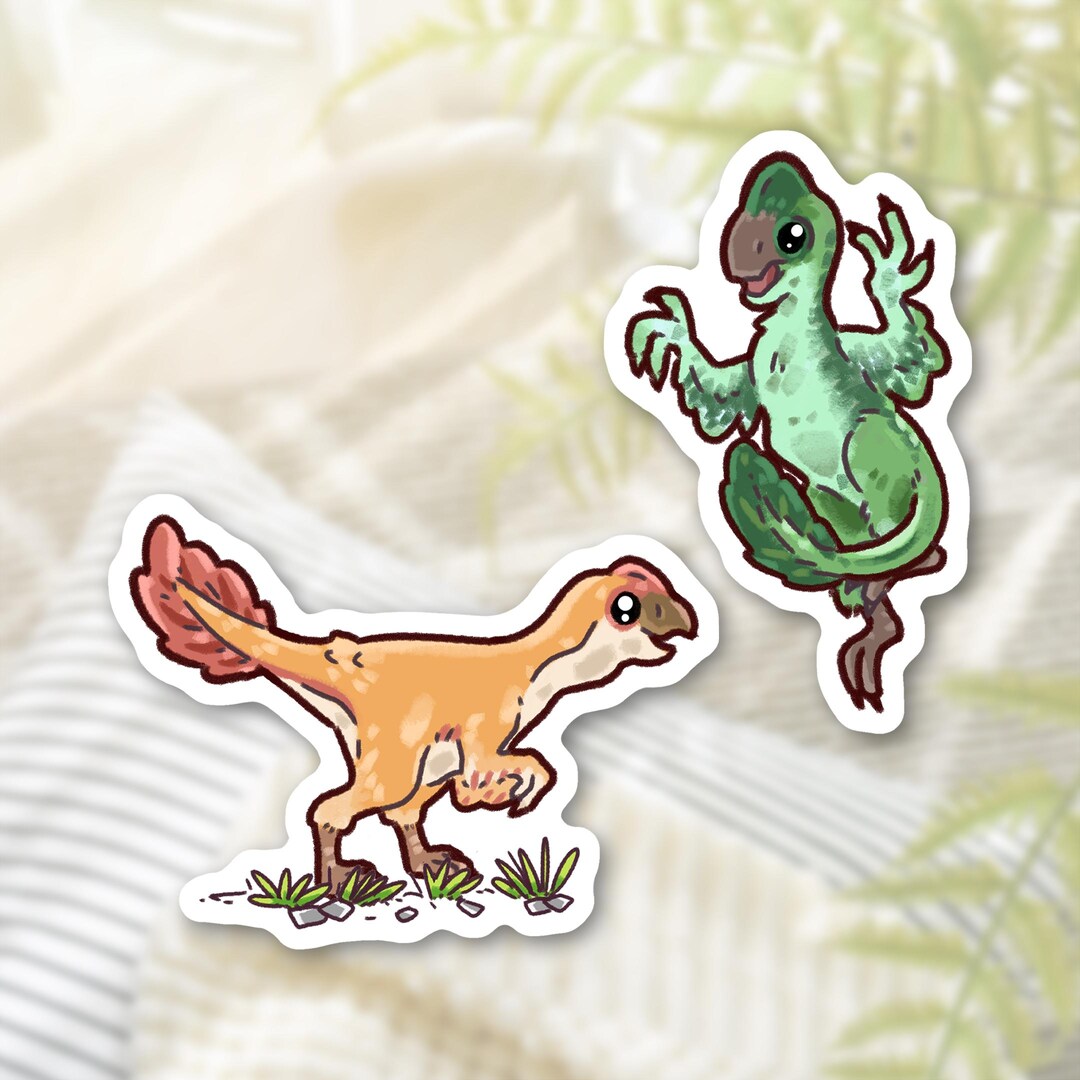 Cute Dinosaur Sticker Oviraptor Stickers for Kindle Gifts for Her Matte ...