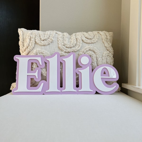 Acrylic Layered Name Sign - Etsy