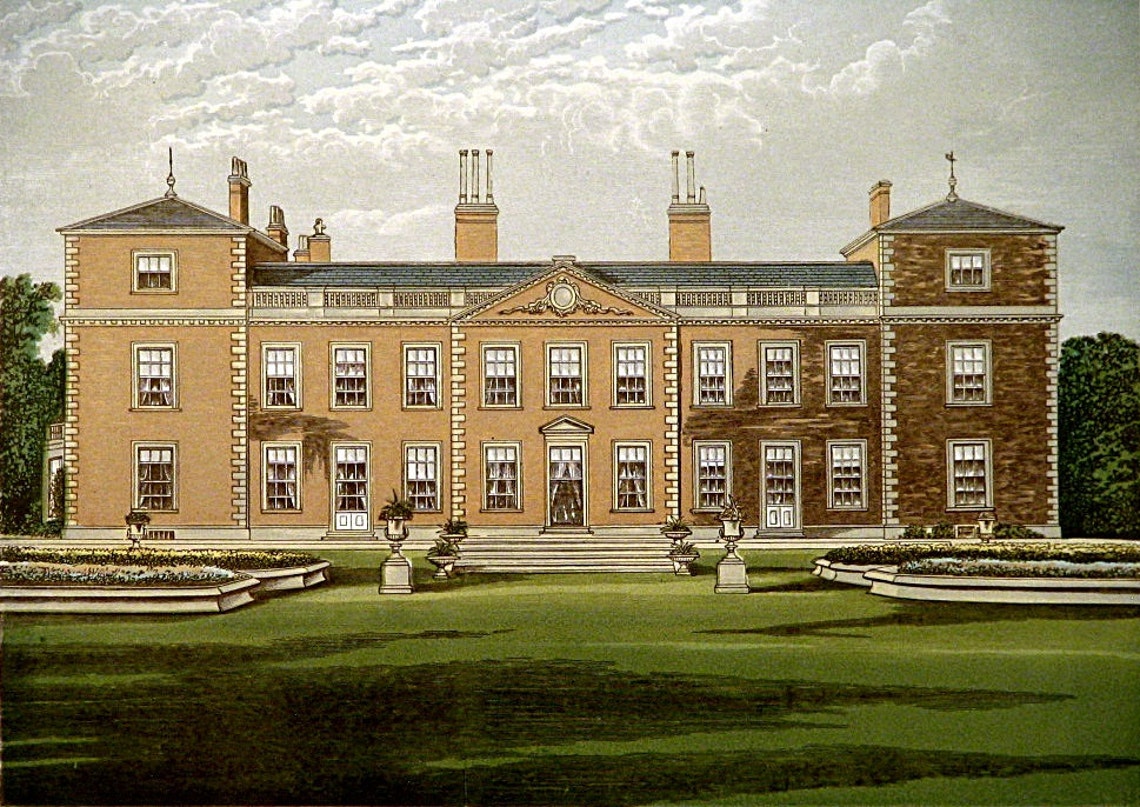 Euston Hall Near Fakenham Suffolk England 1880 Vintage - Etsy Italia