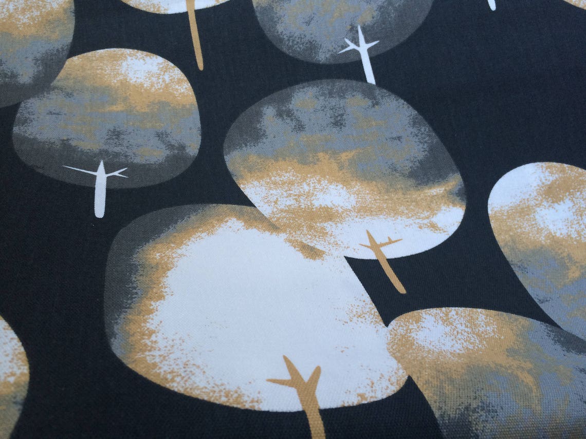 Scandinavian Cotton Fabric Saarni by Filayson Cotton Canvas - Etsy