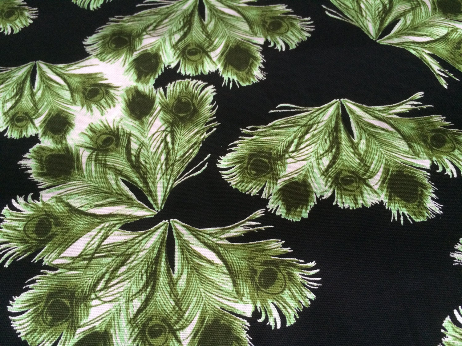 Scandinavian Cotton fabric Scandinavian design Green | Etsy