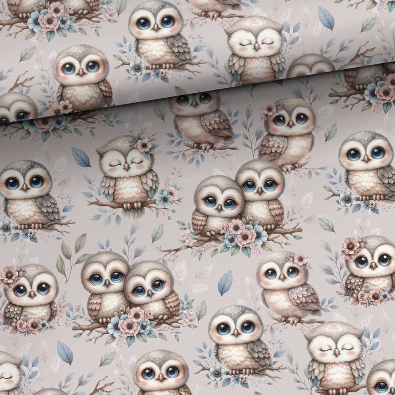 Owl Fabric - Etsy