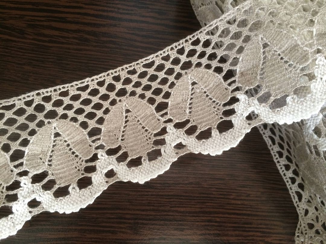 Linen Lace - Lace Trim | Venise Lace | White Lace | Bridal Applique ...