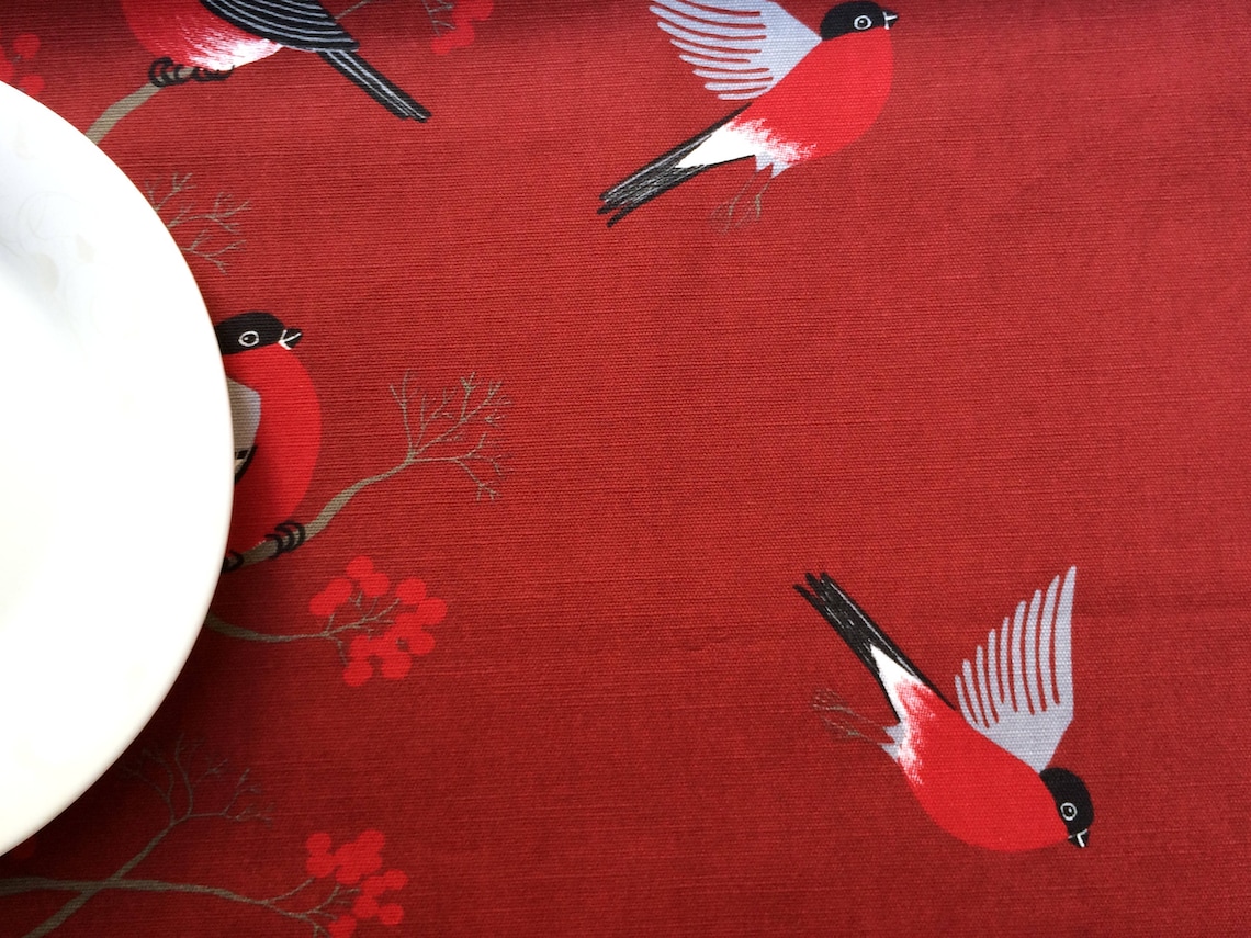 Tablecloth Scandinavian Cotton Fabric Svanefors - Etsy